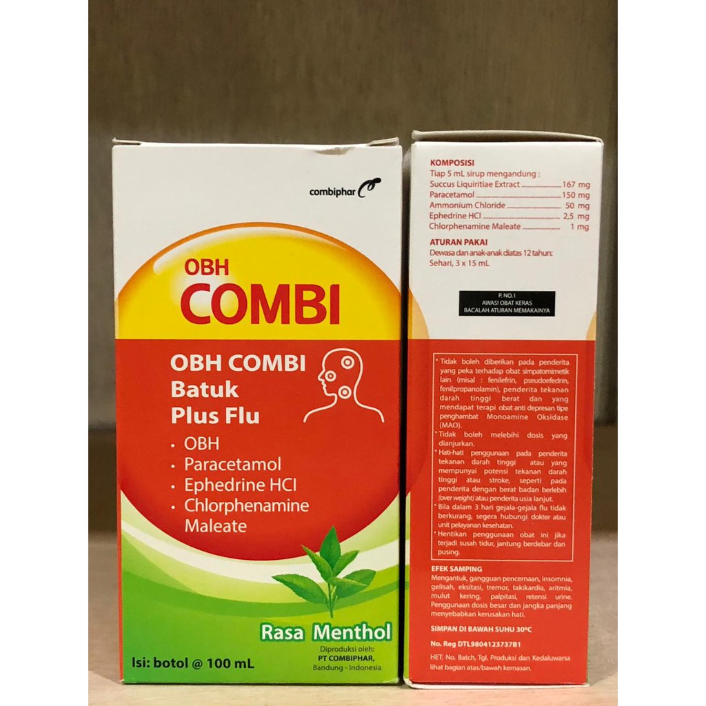 Jual OBH Combi Plus 100 ml (Menthol SAJA) | Shopee Indonesia