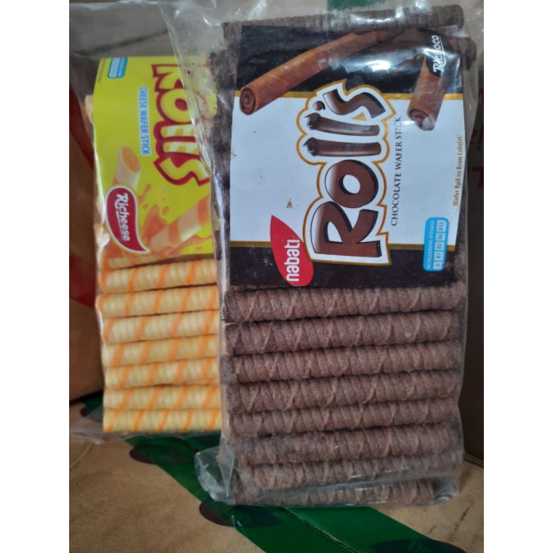 Jual Roll's 500 Gram Wafer Stick | Rasa Coklat | Keju | Shopee Indonesia