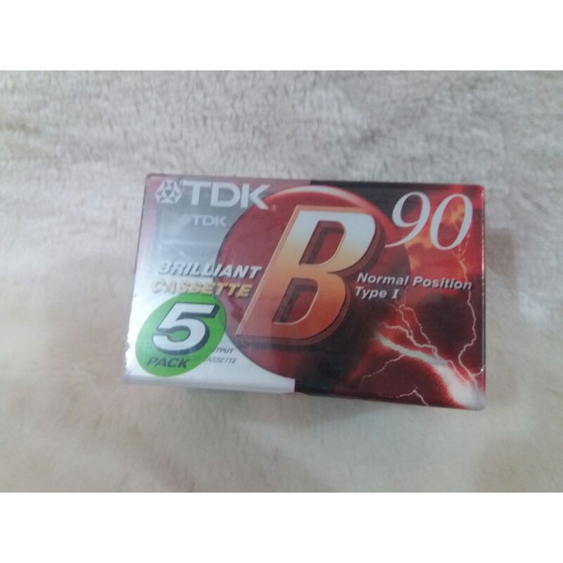 Jual TDK B 90 Brand New 5 Pack Cassette Tapes ( kaset pita kosong) | Shopee Indonesia