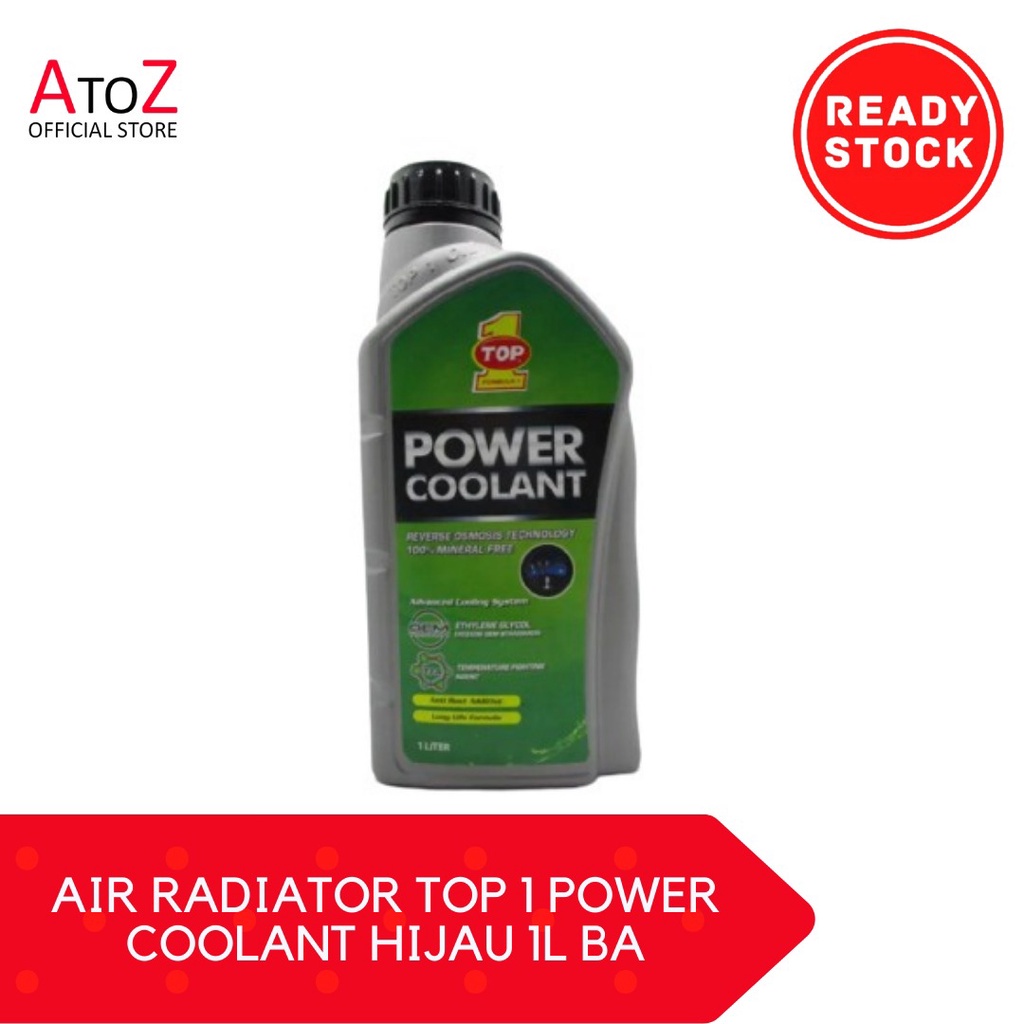 Jual AIR RADIATOR TOP 1 POWER COOLANT HIJAU 1L BA - CAIRAN RADIATOR ...