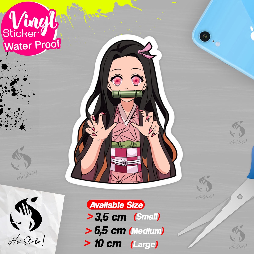 Jual Stiker Nazuko Kamado 003 Demon Slayer Kimetsu No Yaiba Sticker ...