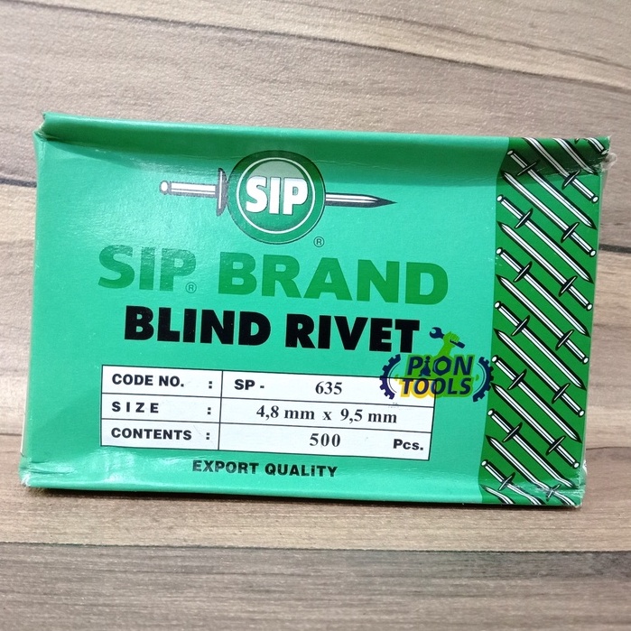Jual SIP Paku Rivet 635 ukuran 4,8x9,5mm / Blind Rivet / Aluminium ...