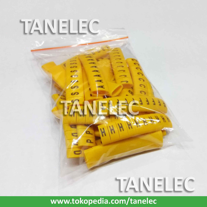 Jual Cable Marker EC-J Yellow (A-Z in One Packet) | Kabel Marker ...