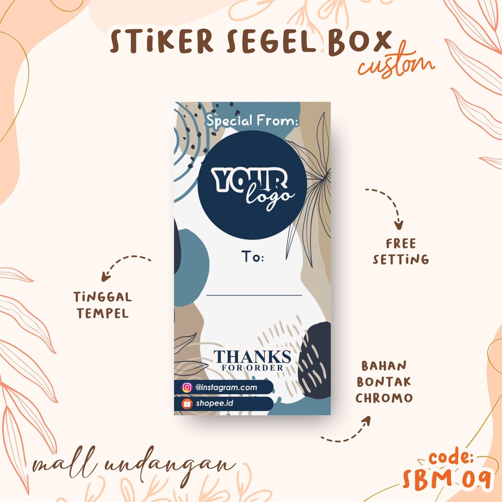 Jual STIKER SEGEL BOX KOTAK CUSTOM- STIKER SEGEL PACKAGING HAMPERS ...