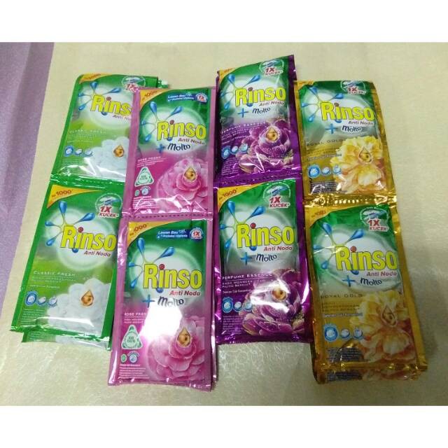 Jual Rinso Cair Renceng 40ml Isi 6 Sachet/Detergent Liquid/Sabun Cuci ...