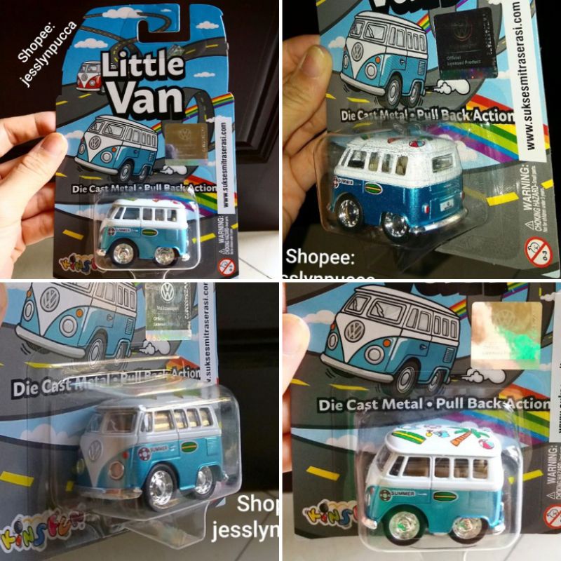Jual KINSFUN LITTLE VAN VW VOLKSWAGEN LITTLE BEETLE BY KINSMART CUTE ...