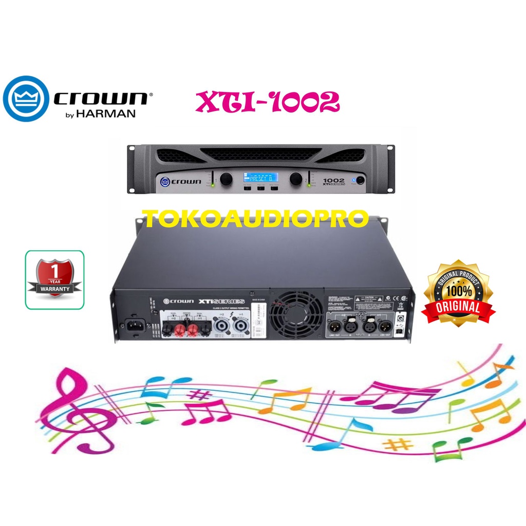 Jual Power Crown XTi1002 Power Amplifier Original xti-1002 | Shopee Indonesia