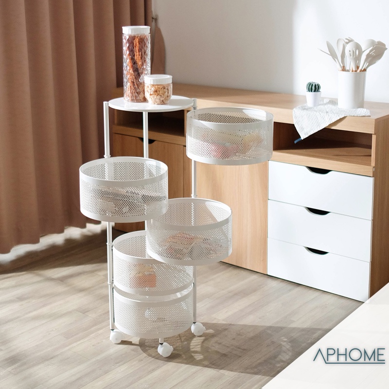 Jual APHOME Rak Susun Troli Besi Serbaguna Tingkat Model Bulat Rak ...