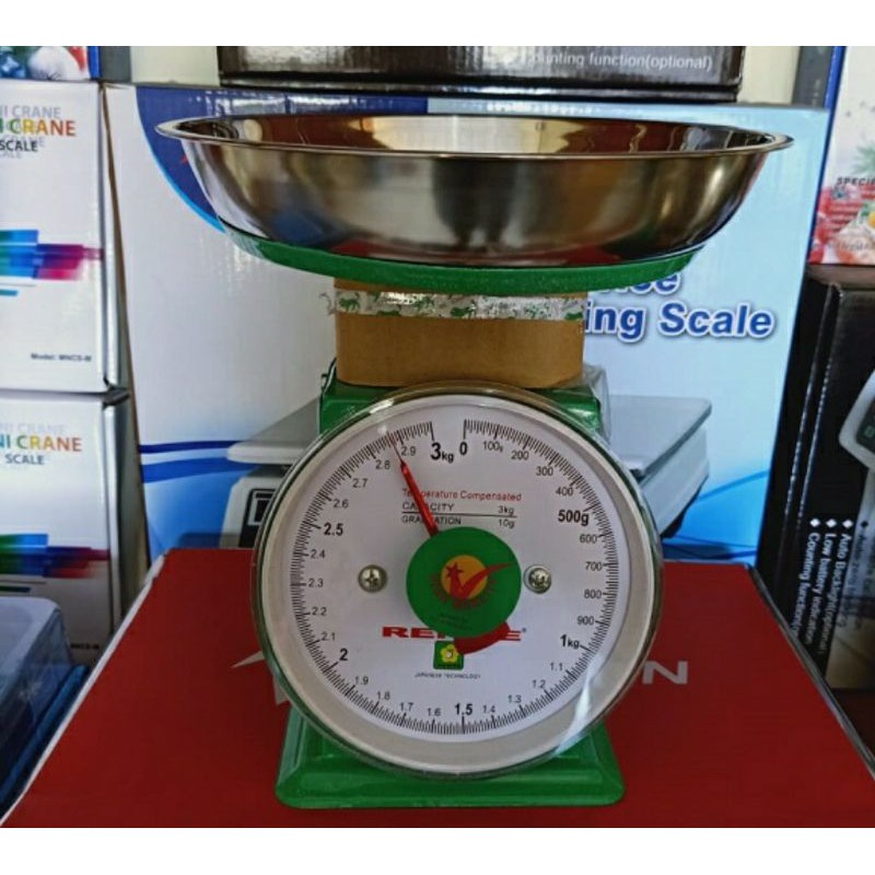 Jual Timbangan Duduk, Timbangan Jarum Manual, LAUNDRY, RENHE 3KG | Shopee Indonesia