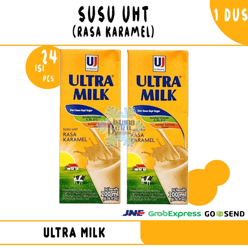 Jual Ultra Milk Rasa Karamel 200ml 1karton (isi 24pcs) | Shopee Indonesia