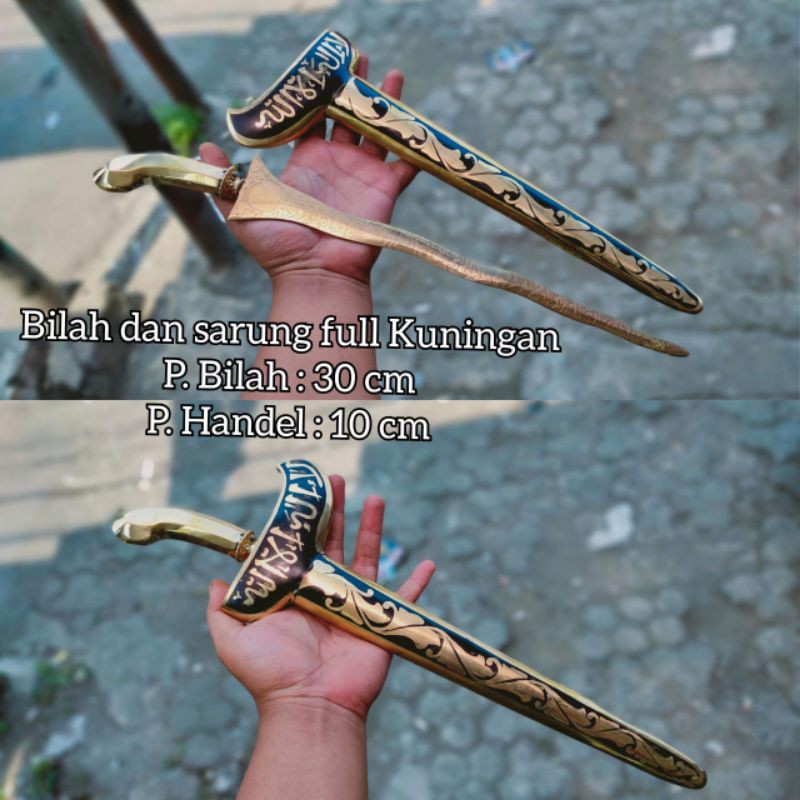 Jual keris full kuningan sedang | Shopee Indonesia
