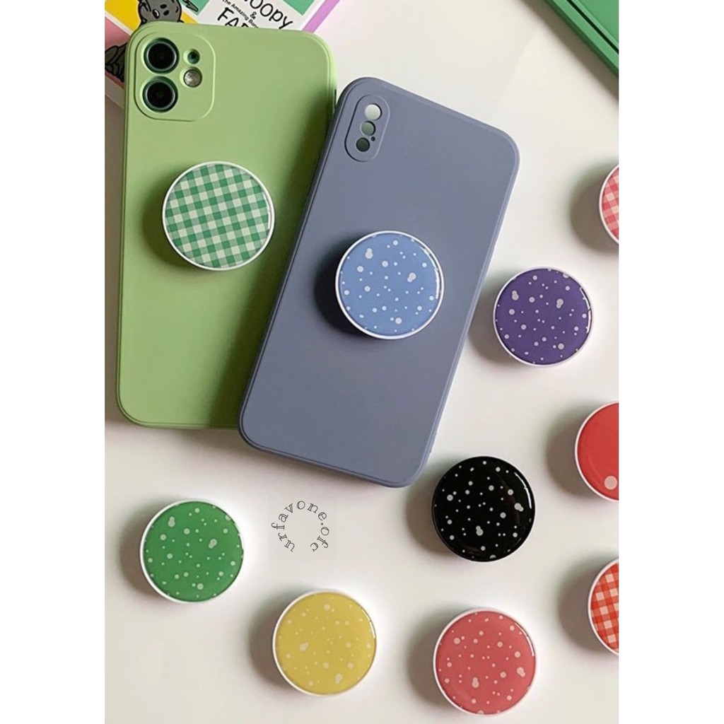 Jual CIRCLE Motif snow bulat Popsocket / Phone Holder Stand / Griptok ...