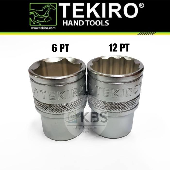Jual TEKIRO Mata Sock 1/2" 19mm Mata Sok 19 mm Socket 6 PT / 12 PT Original | Shopee Indonesia