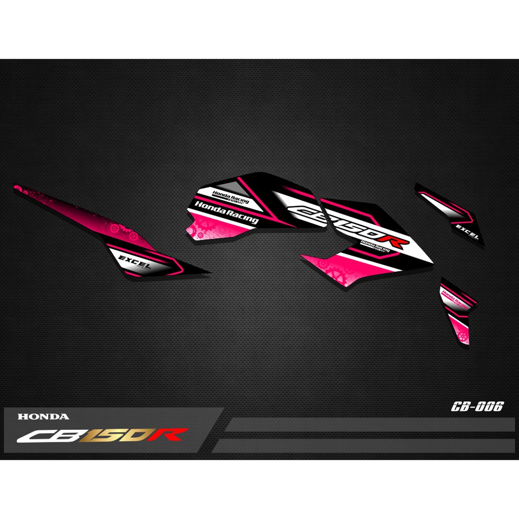 Jual Sticker Striping Honda CB150R Custom Desain Racing Minimalis Kode ...