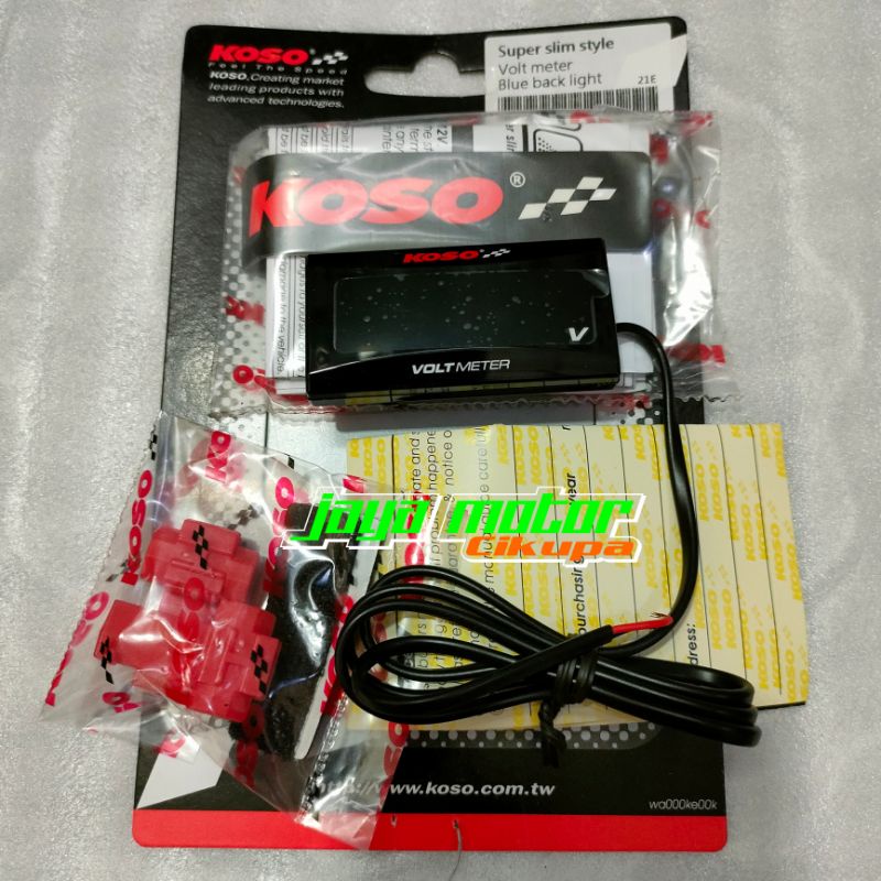 Jual Volt meter digital meter aki KOSO Super Slim style original ...