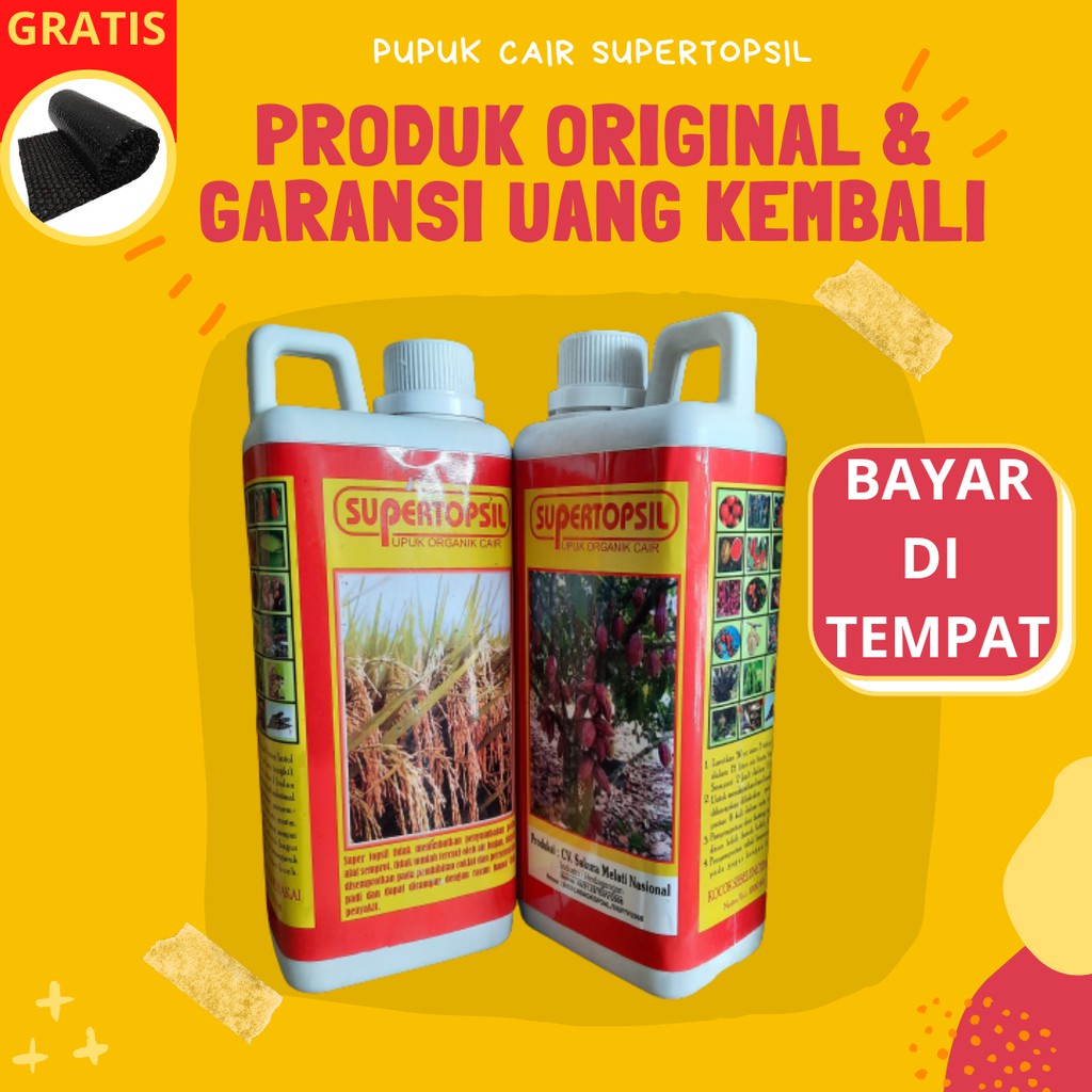 Jual Penyubur Pupuk Vitaman Cair Organik Tanaman Bunga Buah dan Batang Padi SUPERTOPSIL | Shopee ...