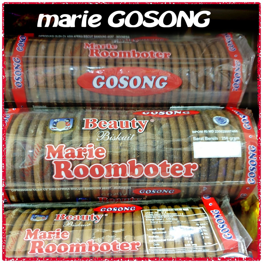 Jual roti MARIE GOSONG biskuit Marie Roomboter biscuit 250gr | Shopee ...
