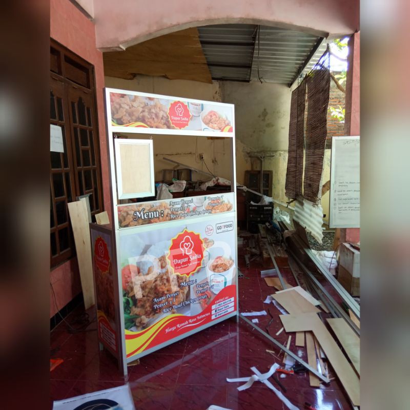 Jual Portable Booth plus Papan Menu | Shopee Indonesia
