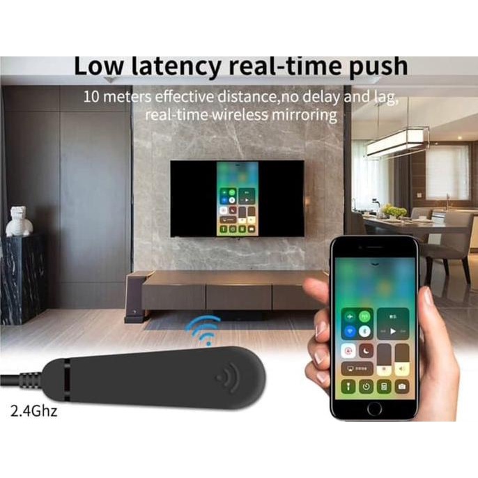 Jual Mirascreen K6 wifi display usb dongle dual band 2.4ghz 4K HD ...