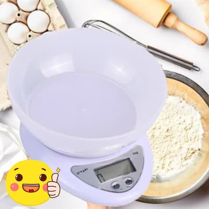 Jual Timbangan Digital Mangkok 5kg 1g Electronic Kitchen Scale 5KG 1G ...