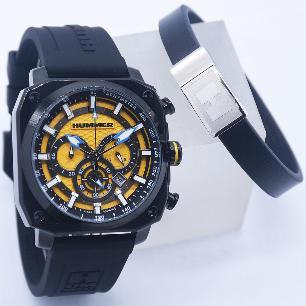 Jual Hummer HM1018 Jam Tangan Pria Chronograph Original Rubber Strap ...