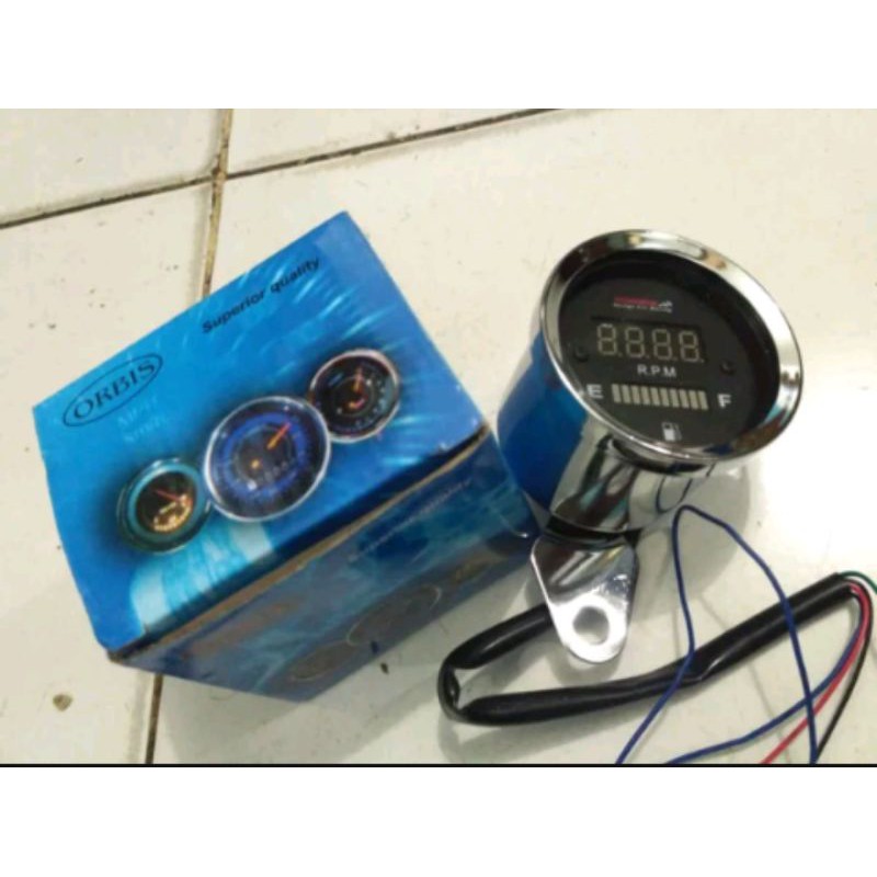 Jual Speedometer RPM merek Orbis plus indikator ampere bensin. | Shopee ...