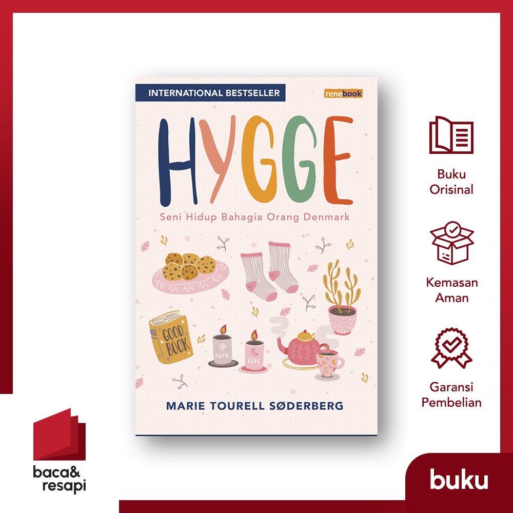 Jual Hygge Seni Hidup Bahagia Orang Denmark - Renebook - Marie Tourell ...