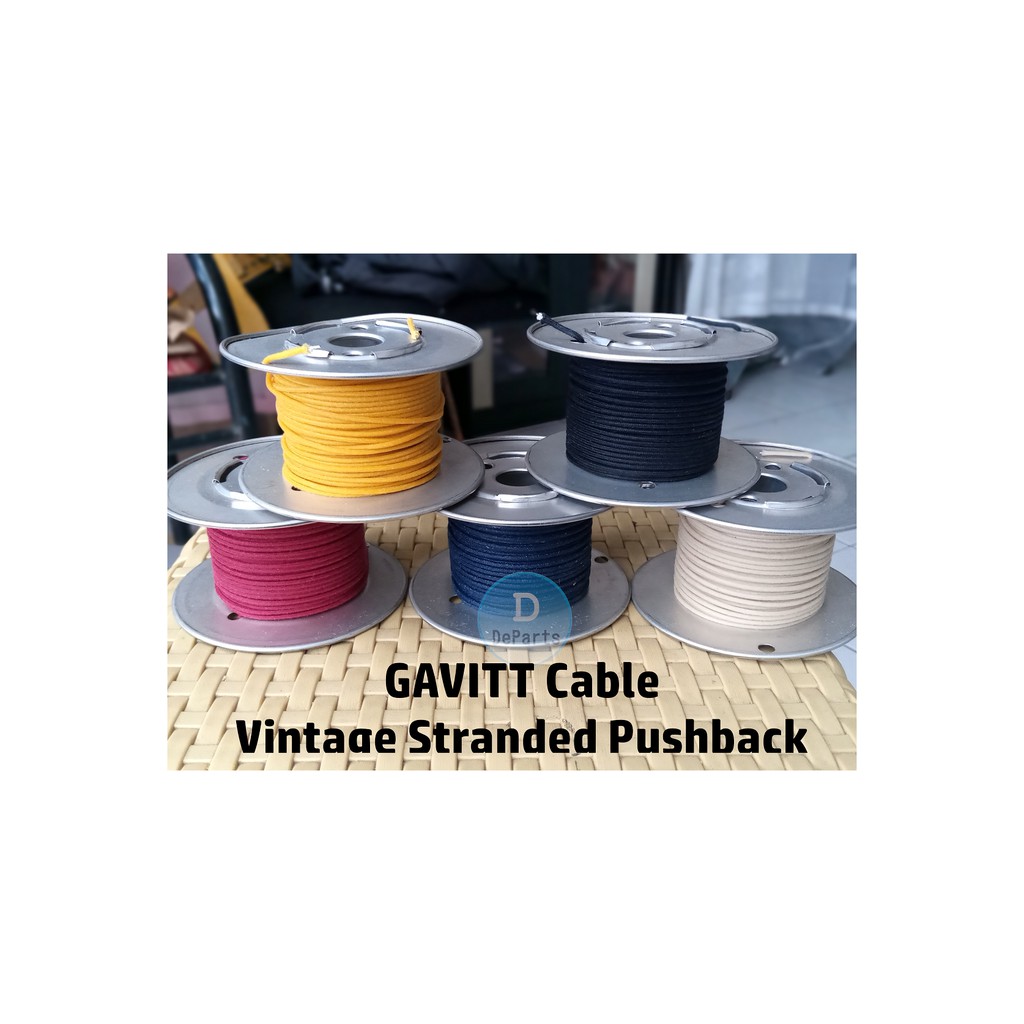Jual [Per 10 Cm] Gavitt Stranded Core Push back kabel wiring original ...