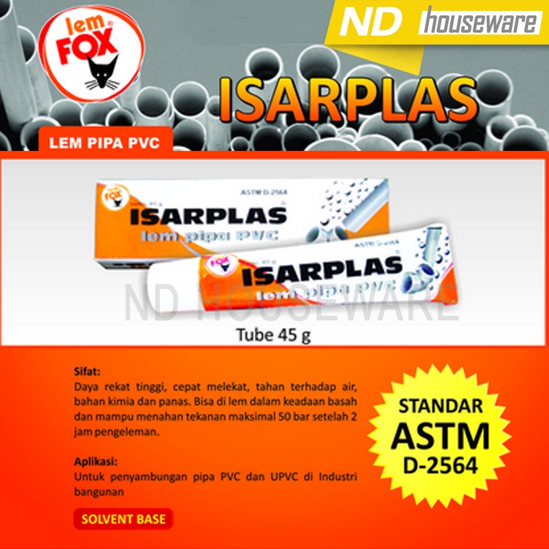 Jual LEM PARALON ISARPLAS - FOX 45GR | Shopee Indonesia