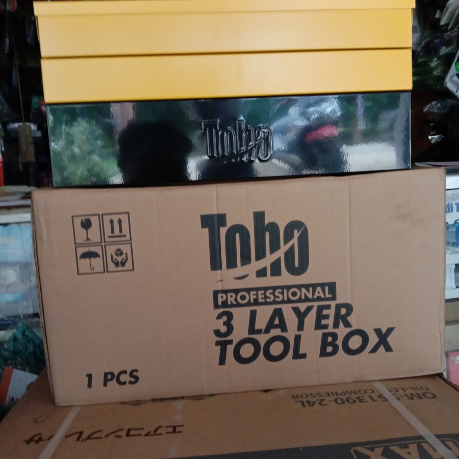 Jual Toho Tools Box 3 Layer/Tempat peralatan Handtools 3 Susun | Shopee ...