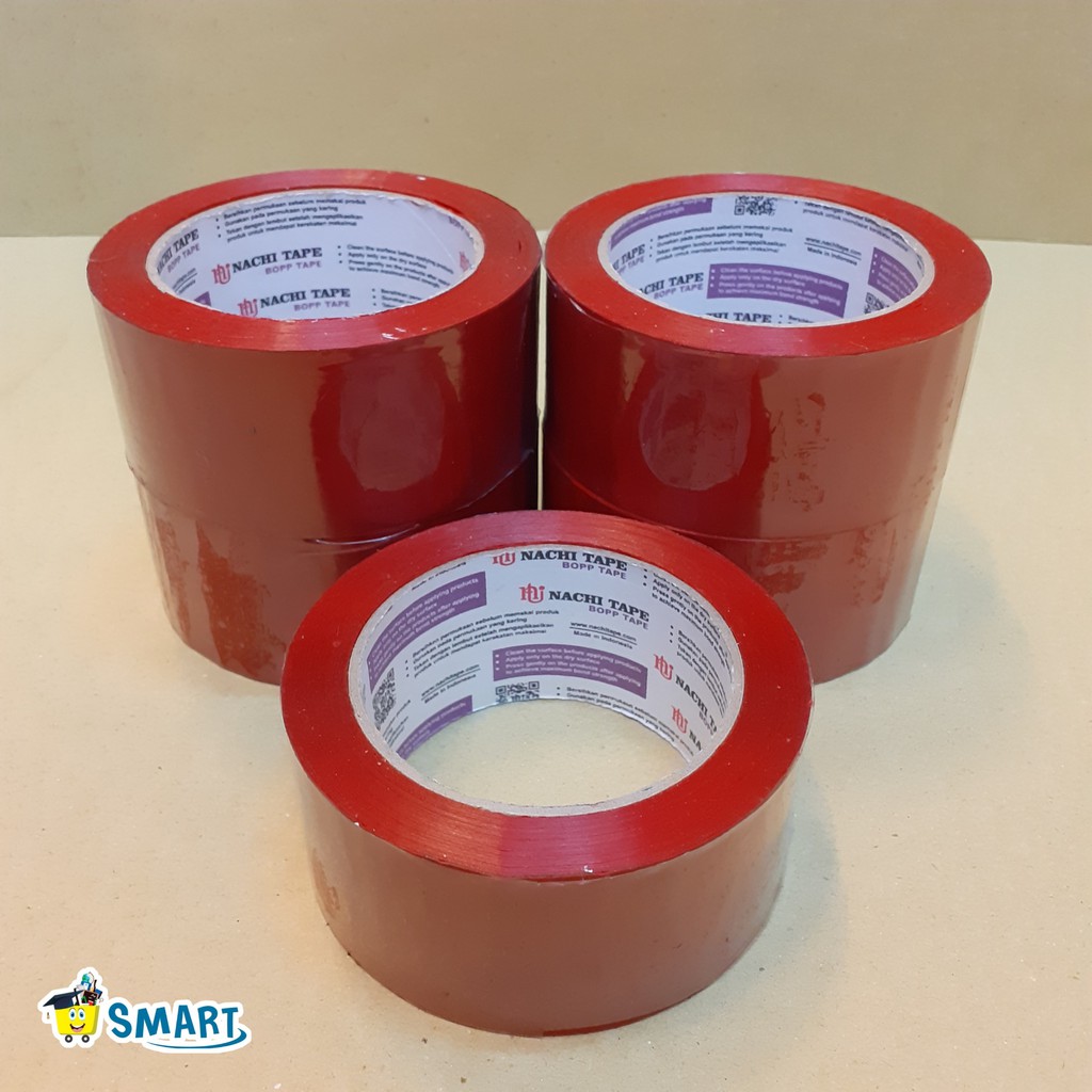 Jual NACHI LAKBAN OPP 2 INCH WARNA MERAH | Shopee Indonesia