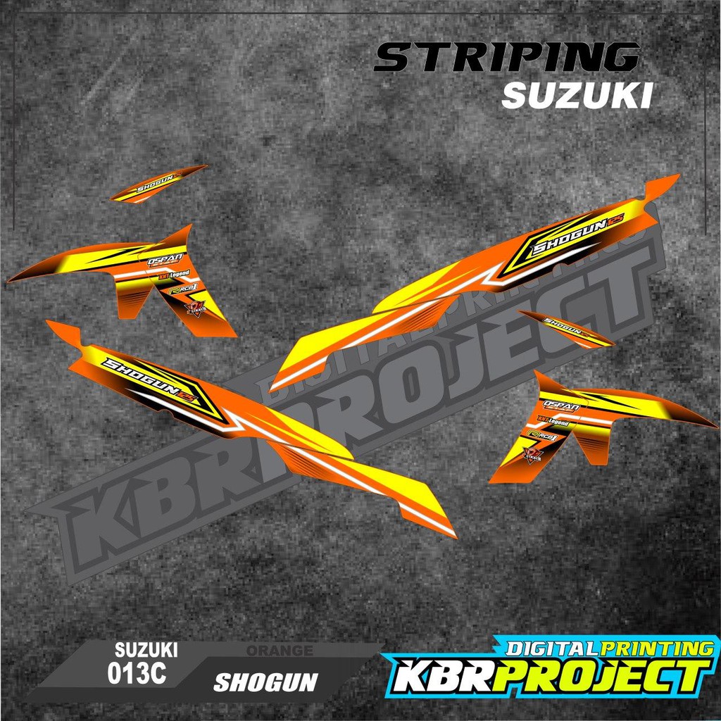 Jual (cod) SHOGUN bayak warna stiker striping list motor SUZUKI SHOGUN ...