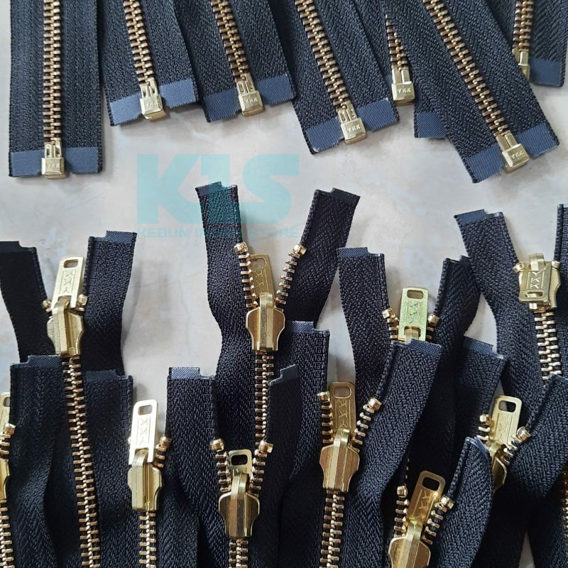 Jual Resleting Jaket YKK Besi Gold Bolak-Balik | Shopee Indonesia