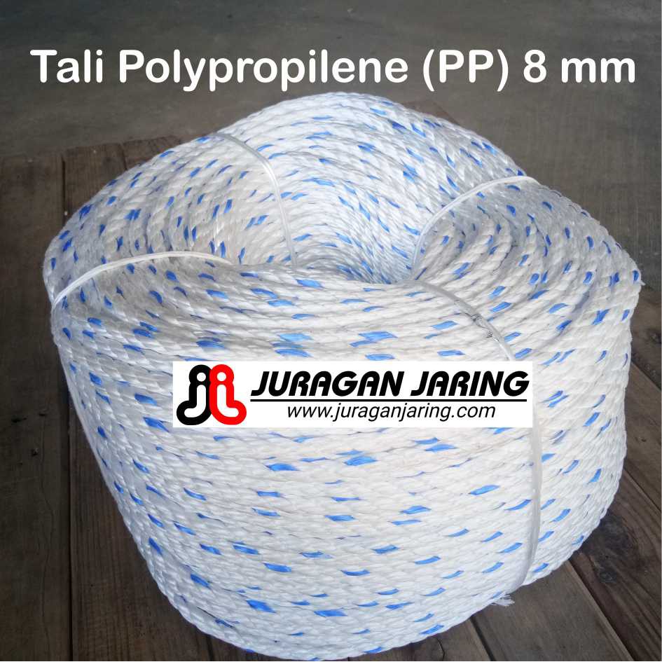 Jual TALI PP POLYPROPILENE 8 MM (1 ROLL) | Shopee Indonesia