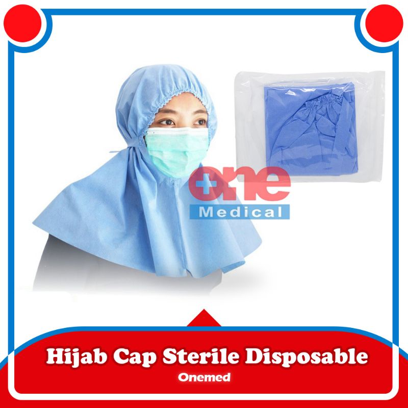 Jual Topi Operasi Bedah Surgical Hijab Cap Steril Disposable OneMed ...