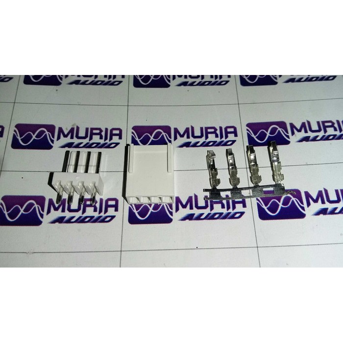 Jual konektor molex kf2510 4pin / connector white housing 2510 4P ...