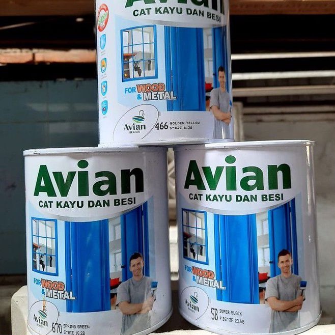 Jual Cat Avian Cat Kayu Cat Besi 1kg Hitam & Putih | Shopee Indonesia