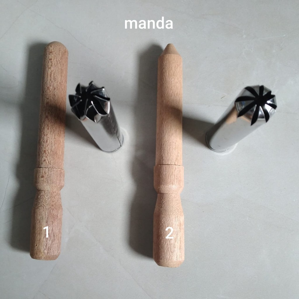 Jual Spuit dorong kayu spuit kue semprit mawar dorong spuit kue kering ...