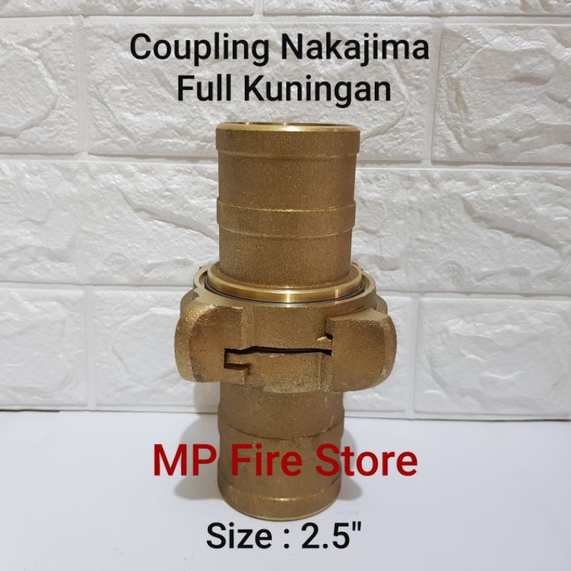 Jual Fire Hose Coupling Nakajima 2.5 Inch Kuningan Kopling Selang ...
