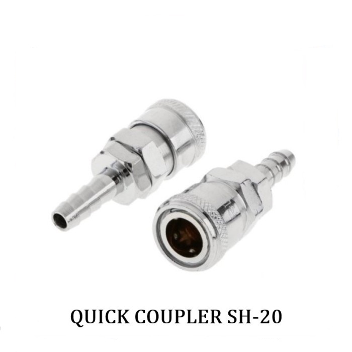 Jual Quick Coupler SH 20 Sambungan Selang Kompresor Recoil Cuk Kopler SH20 | Shopee Indonesia