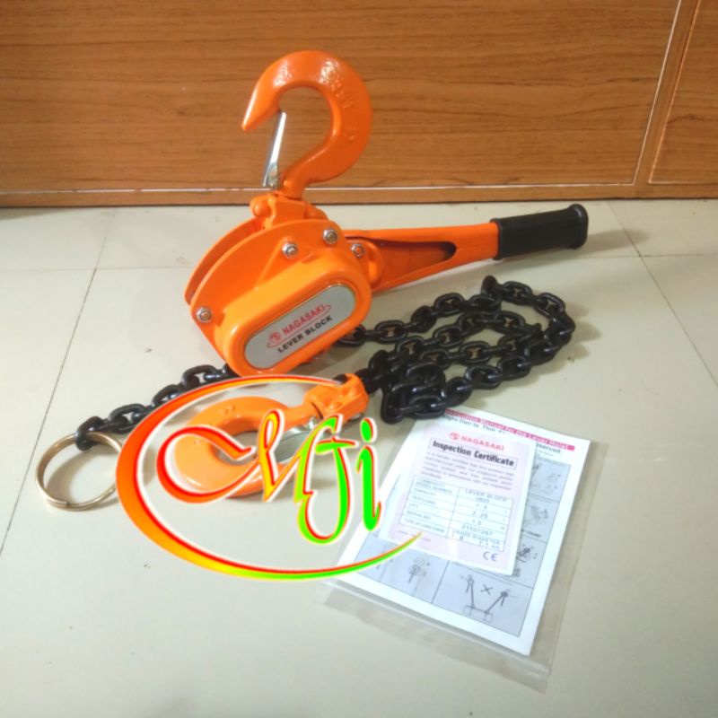 Jual Lever Block 3 Ton x 1.5 Meter Nagasaki lever hoist manual made in ...