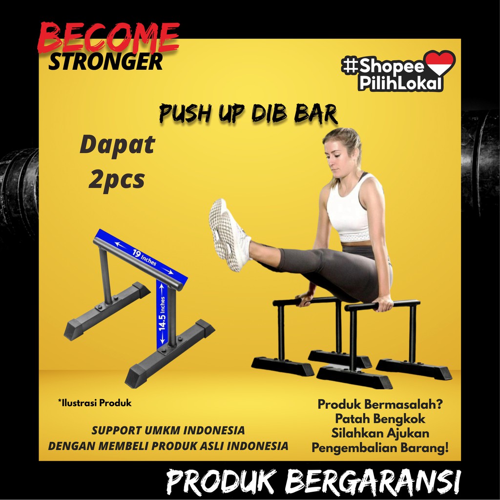 Jual Alat Home Fitness Alat Bantu Push Up Stand Bar Press Up Handle ...