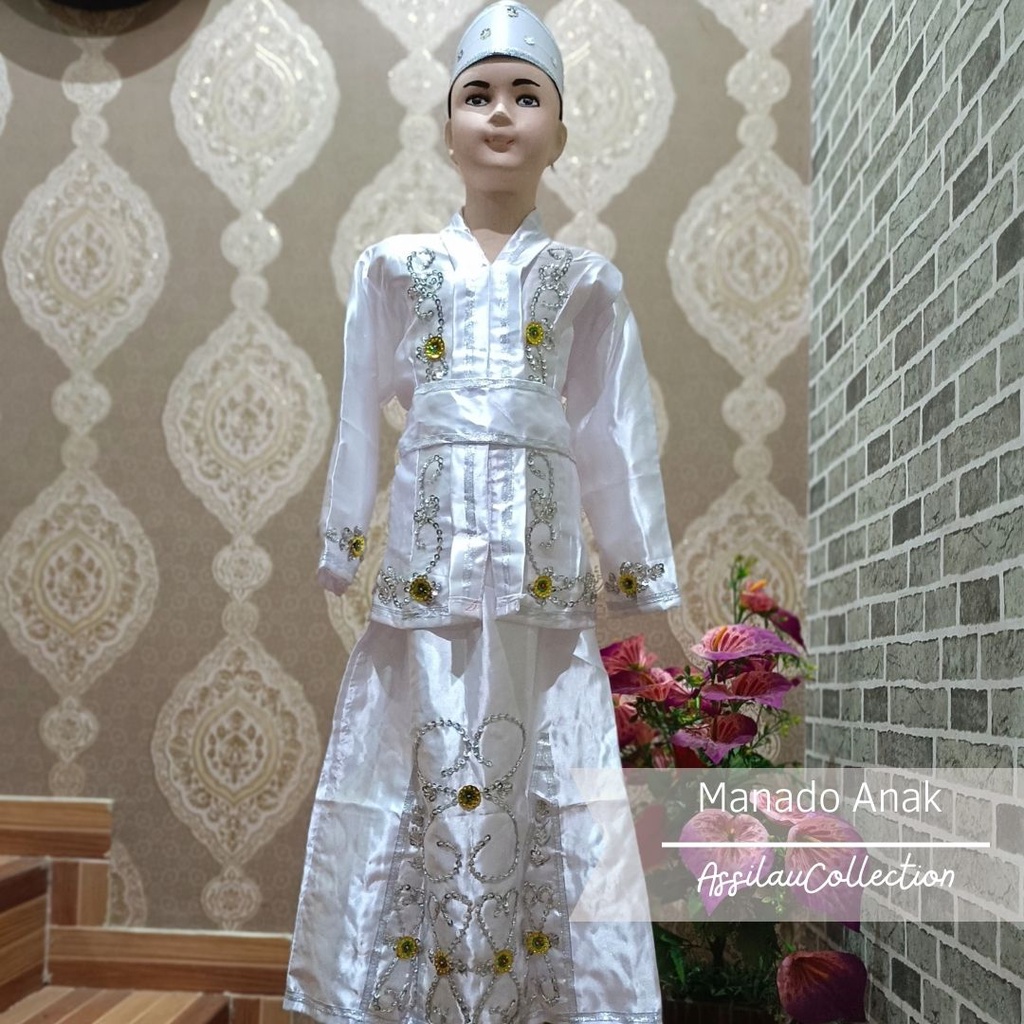 Jual Baju Adat Sulawesi Utara/Manado Anak Satuan (Laki/Cewek) | Shopee ...