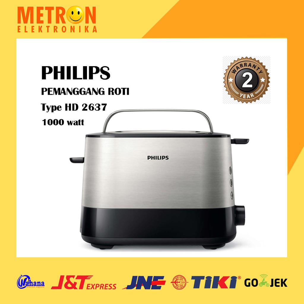 Jual PHILIPS HD 2637 / PEMANGGANG ROTI / POP UP TOASTER / HD2637 ...