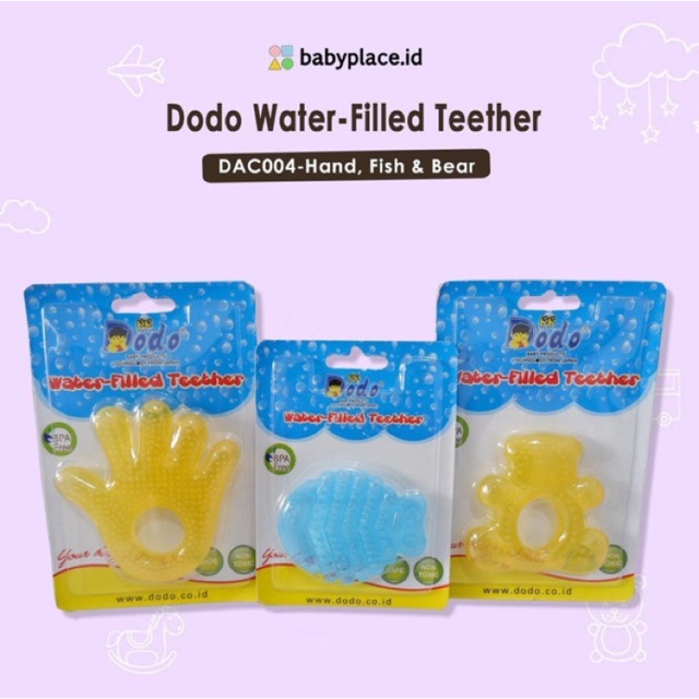 Jual Dodo Water Teether DAC004/ Gigitan Bayi ( Motif Acak ) | Shopee ...