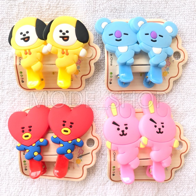Jual Jepitan Rambut BTS BT21 Korea / Hair Clip BTS | Shopee Indonesia