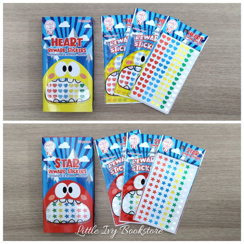 Jual Tom & Jerry Reward Sticker DIY Heart/Star (Stiker Hati/Bintang ...