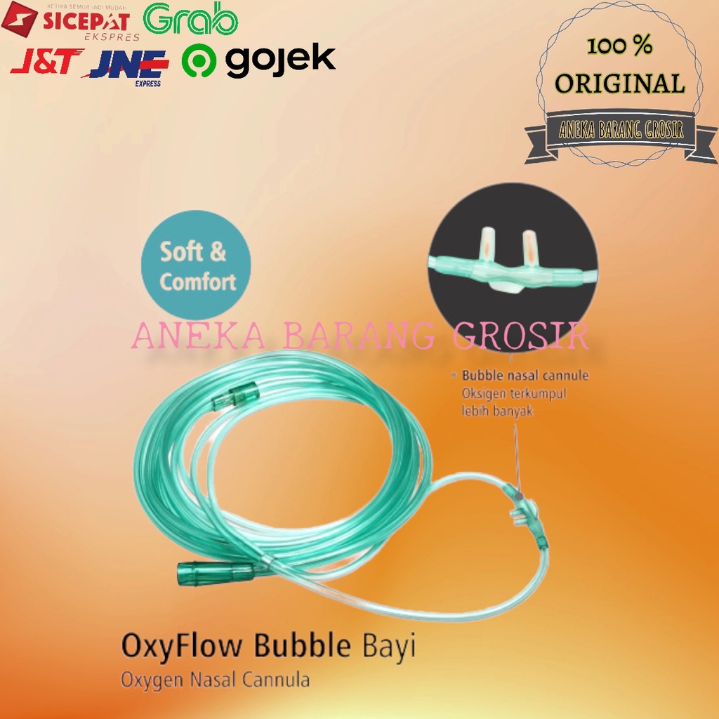 Jual Oxyflow oxygen nasal cannula bayi,anak,dewasa - bayi | Shopee ...