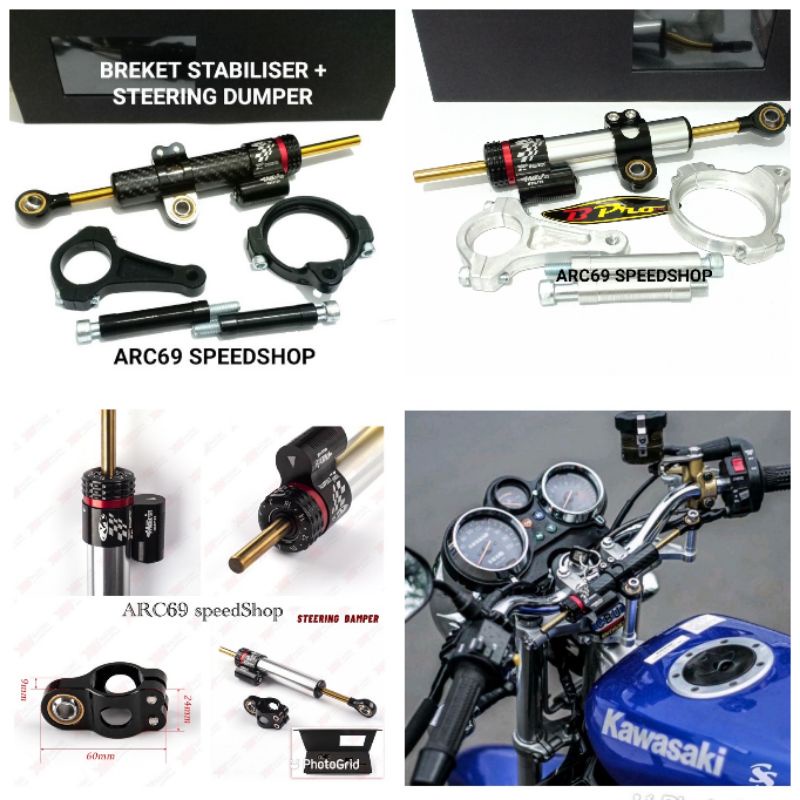 Jual Paket Stabilizer Stang Stabiliser Matrixs Carbon 16 click Fungsi ...