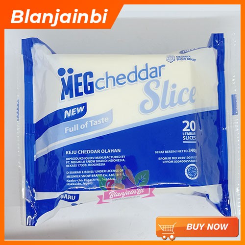 Jual MEG Cheddar Slice Biru 20 lembar | Shopee Indonesia